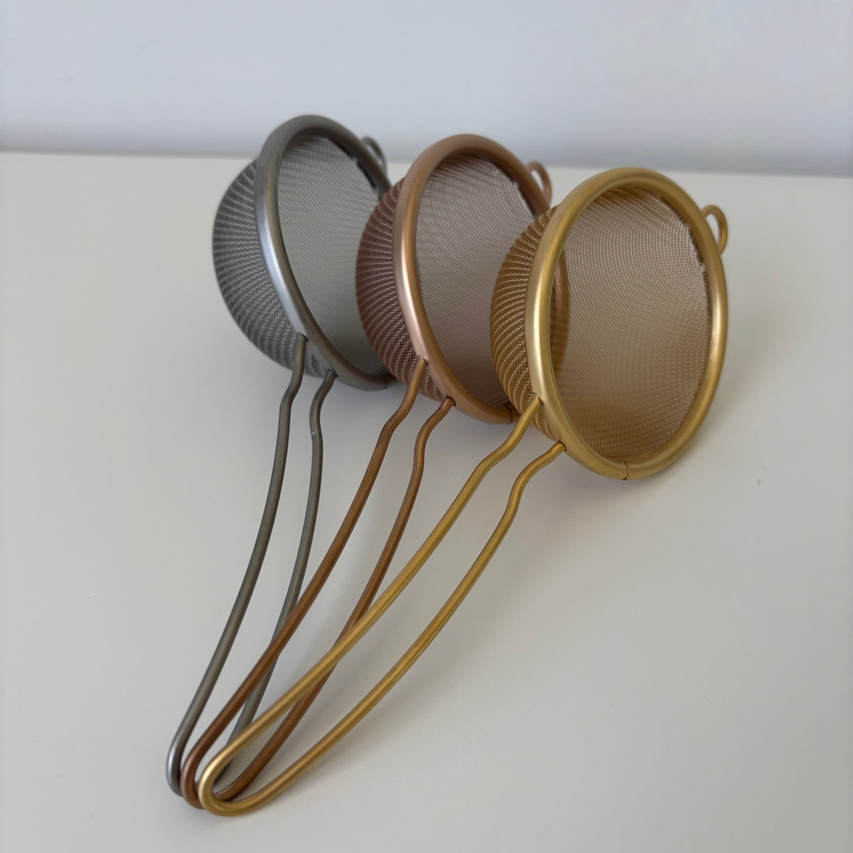 【Non-Clog 】Premium Matcha Strainer: Yellow Gold/ Rose Gold – Matcha and ...