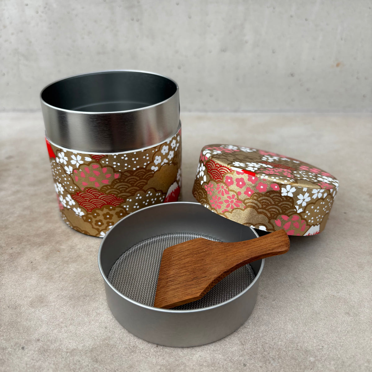 Matcha Canister with Strainer - FUJI – Matcha and Forest